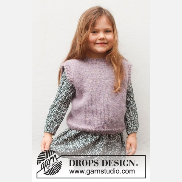 Drops - Lavender Smiles - Drops Opskrifter - Gratis - Bettekun Garn